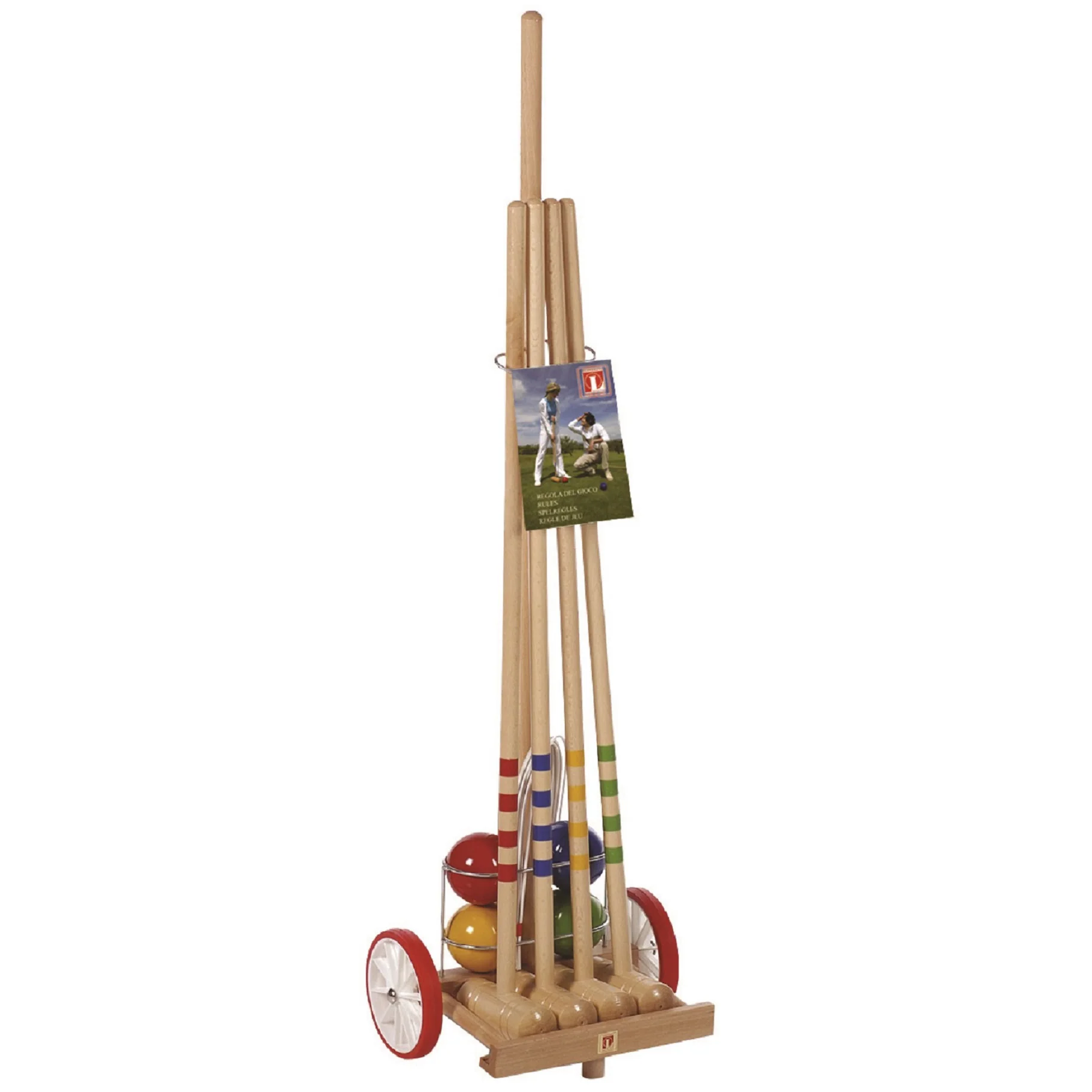 4-Player Croquet with Trolley - CoutureBud