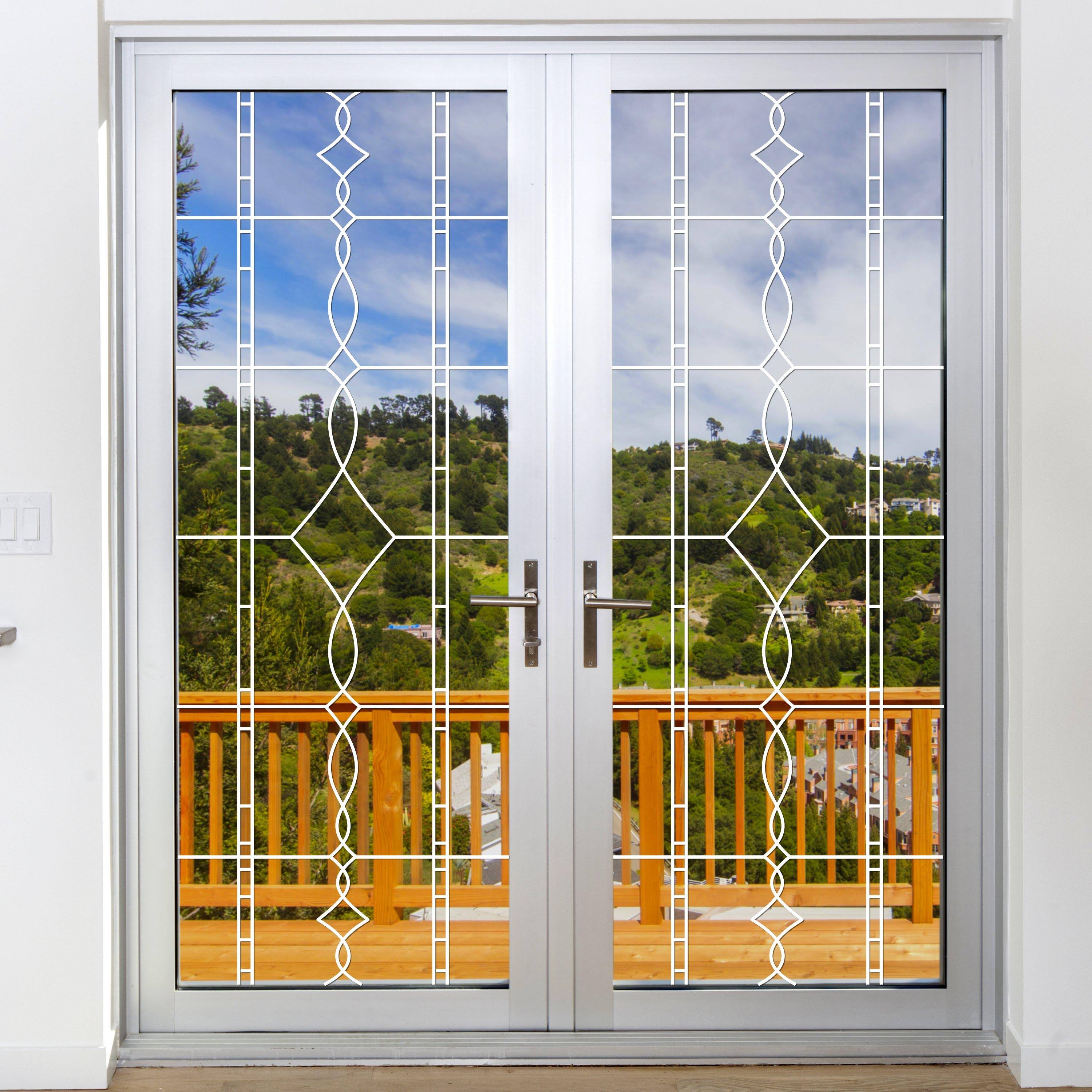 Decorative Window Film | Allure Leaded Glass | Vinyl Window Covering ...