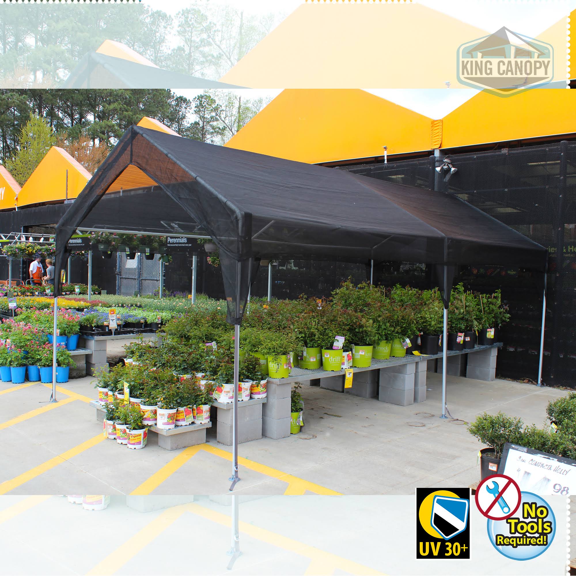King Canopy 10 Ft X 20 Ft Garden Shade Canopy WGL 1 s