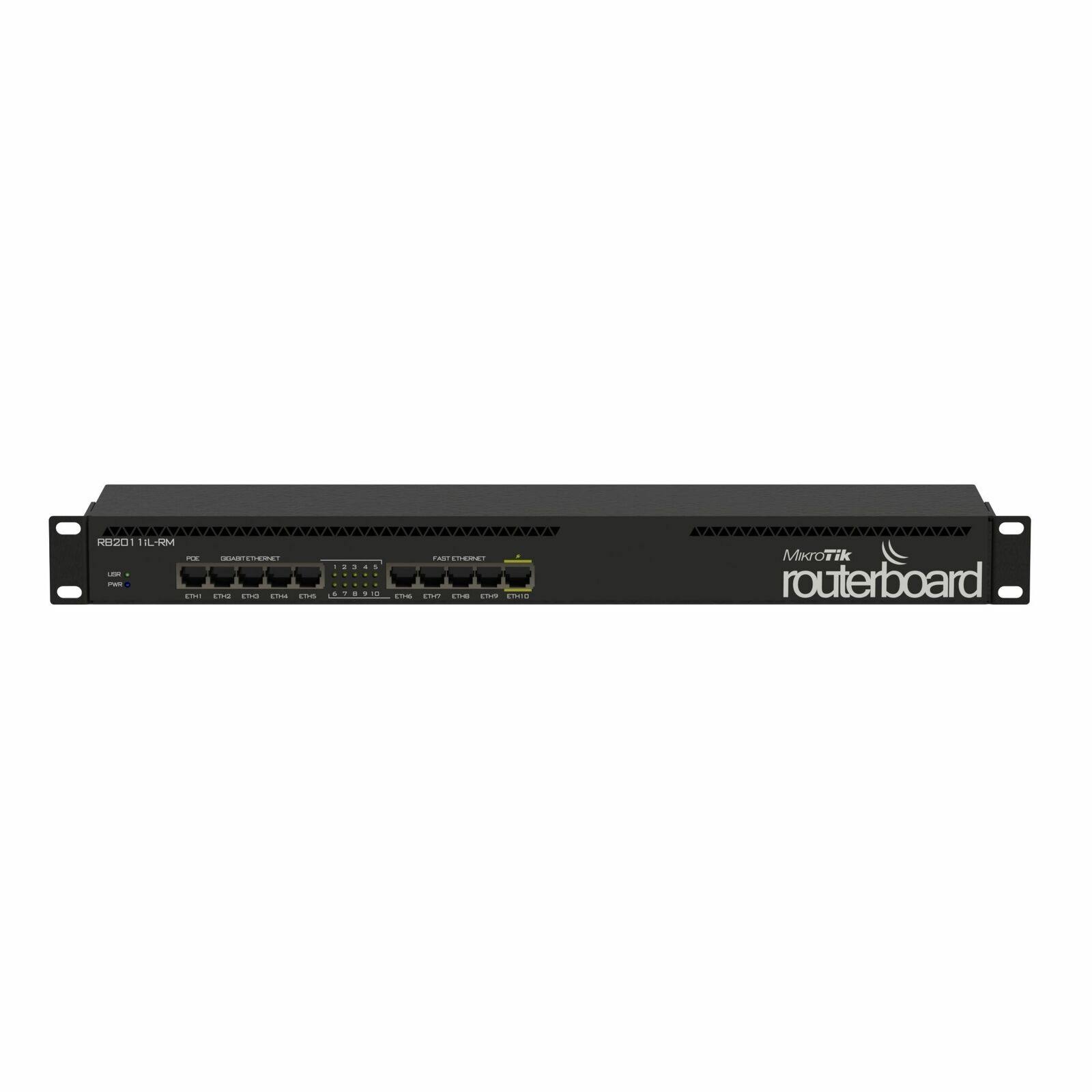 Mikrotik RB2011iL-RM Wired Router Gigabit Ethernet Black - HJ-1-s