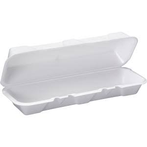 Gnp 26600 Foam Hinged hoagie Container - Extra Large White - WXF-02