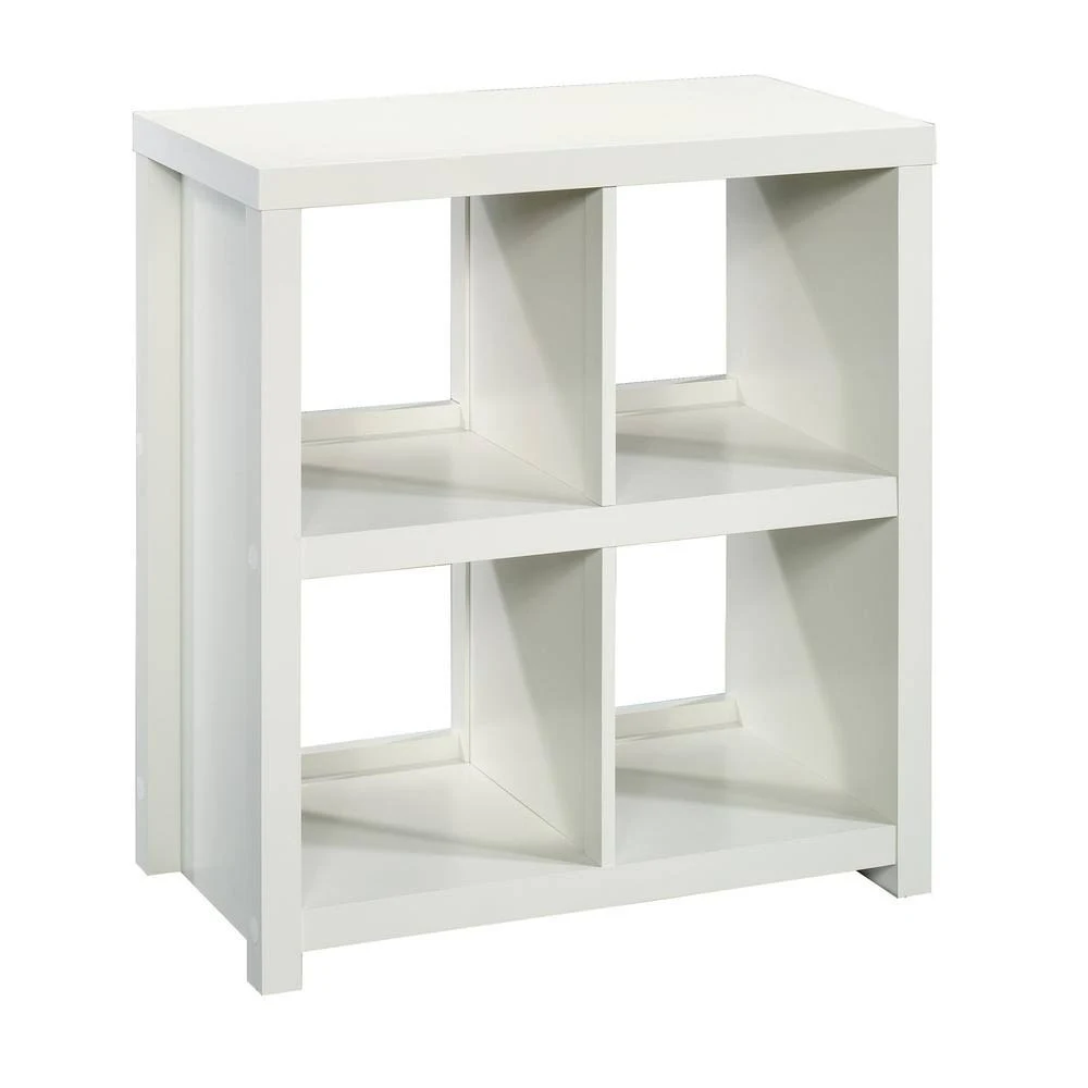 HomeVisions Soft White 4-Cube Bookcase - WXF-02