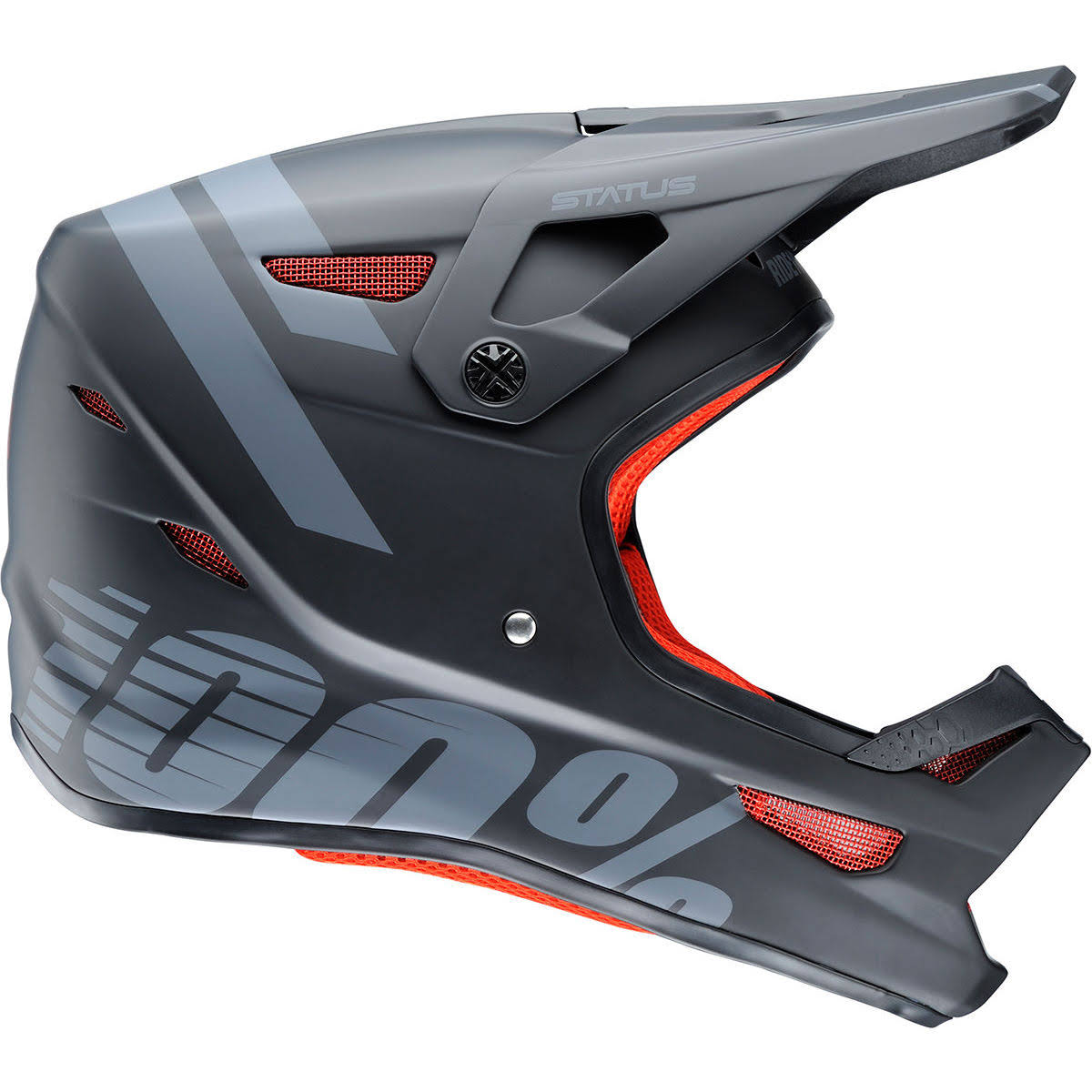 100% Status Full-Face Helmet-Black Meteor - WXF-02