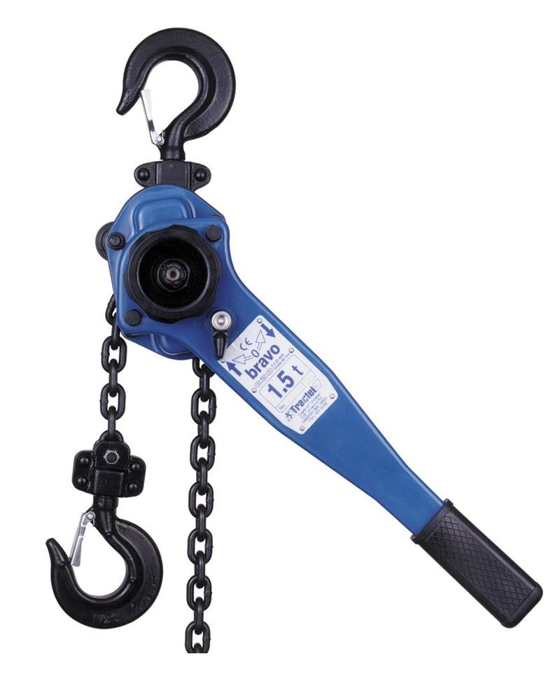Tractel 19670 3/4T Bravo Lever Hoist with 10' Lift, Blue - WXF-02