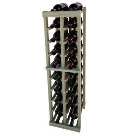 Individual Bottle Wine Rack - 2 Columns, 3 ft High - Black, Pine - WXF-02