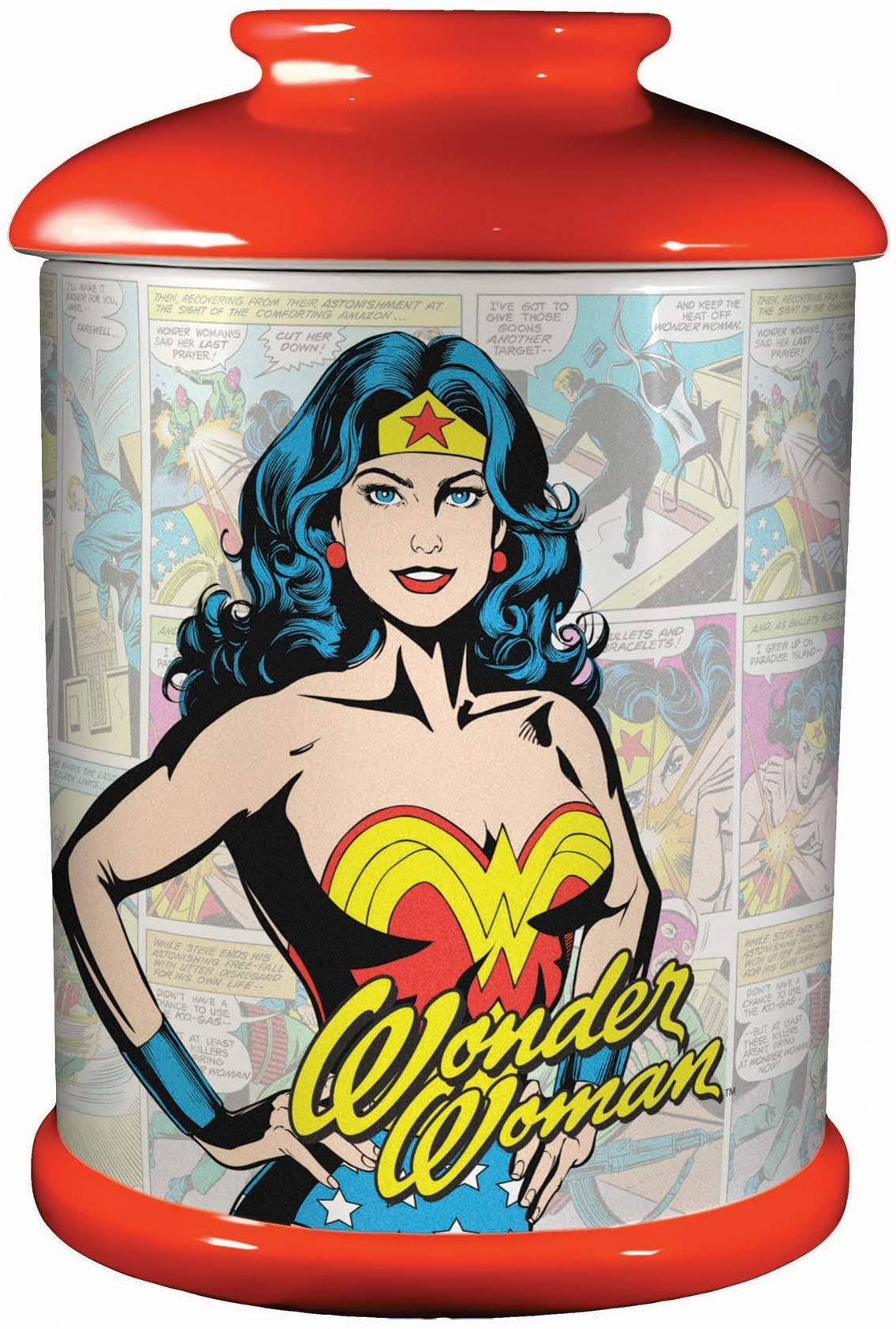 Glass Piggy Bank Spoontiques Wonder Woman Logo Journal, 1 Ct ...