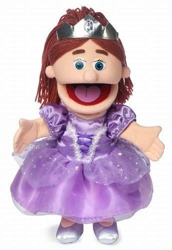 Silly Puppets Princess, peach girl, hand puppet, 40cm - WXF-02