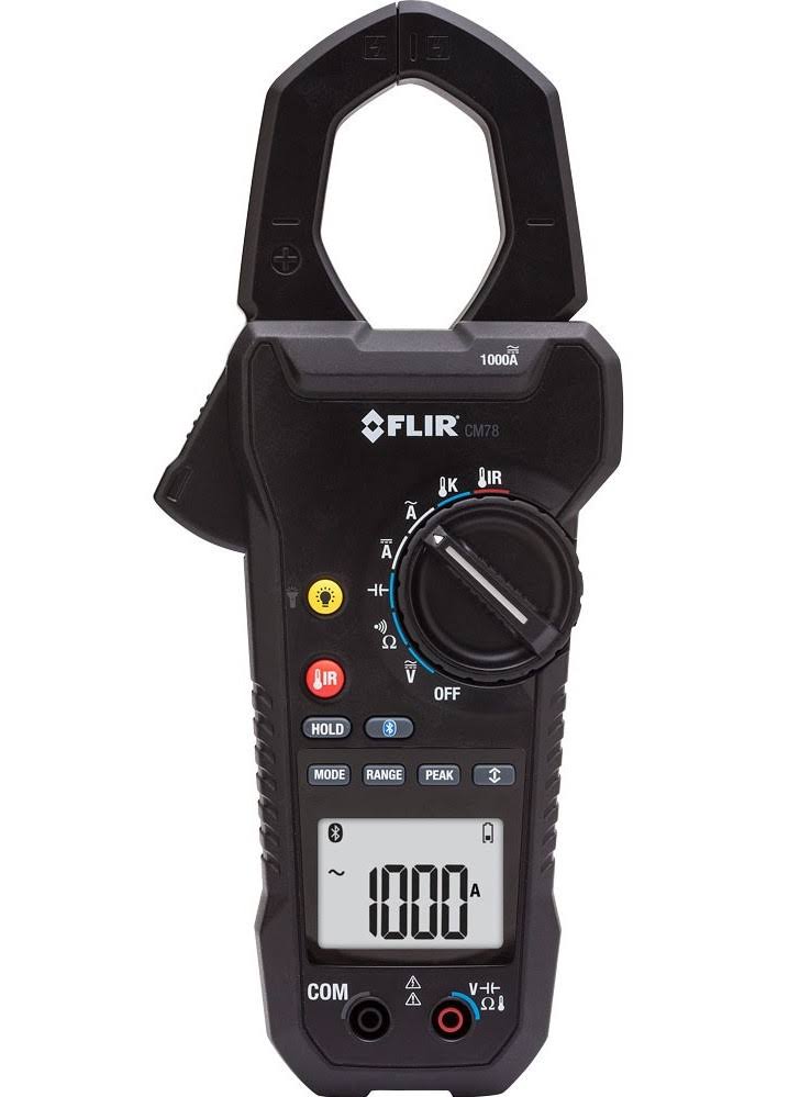 FLIR CM78-NIST TRMS Clamp Meter, IR Therm, 1000A, NIST - WXF-02 FLIR CM78-NIST TRMS Clamp Meter, IR Therm, 1000A, NIST - WXF-02