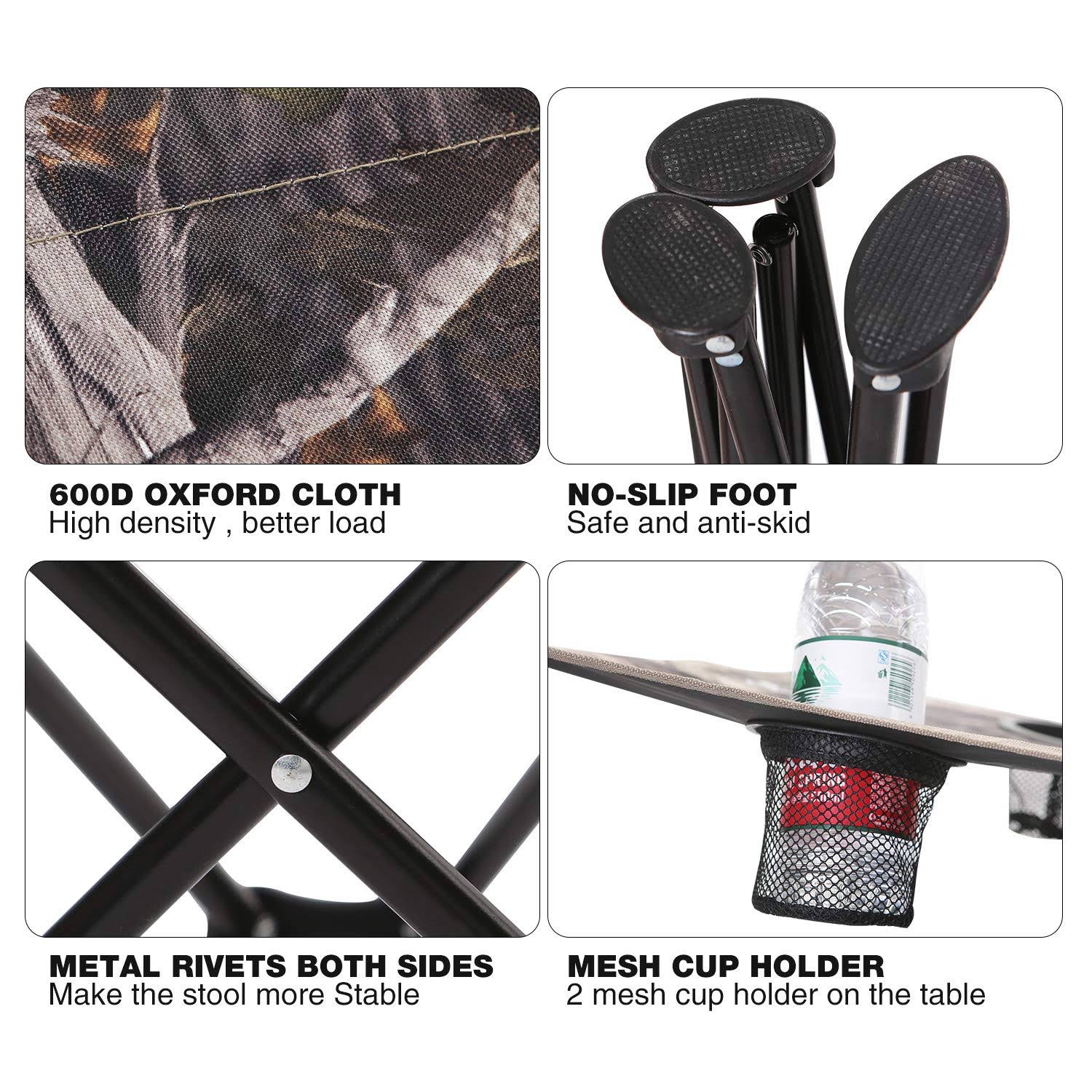 REDCAMP 5-Pack Tripod Hunting Chairs Set for Blinds, Portable Folding ... REDCAMP 5-Pack Tripod Hunting Chairs Set for Blinds, Portable Folding ...