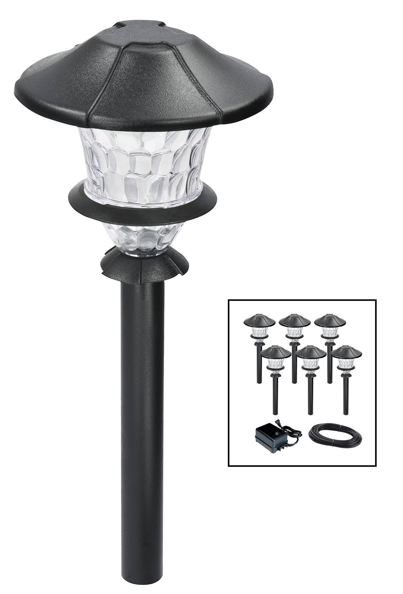Paradise GL33966BK Black Aluminum Low Voltage LED Path Light Kit - 6 ...