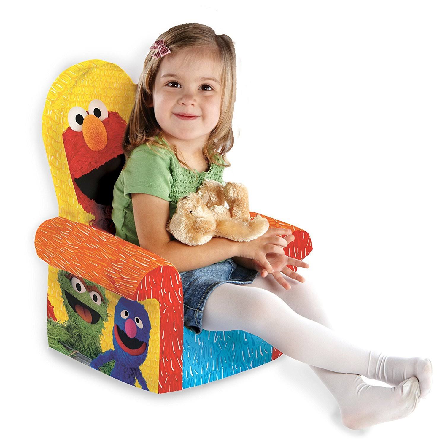 Marshmallow Furniture Sesame Street High Back Chair - Elmo - WXF-02