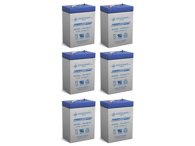 Powersonic 6V 4Ah Sealed Lead Acid Battery 6 Volt Deer Game Feeder ...