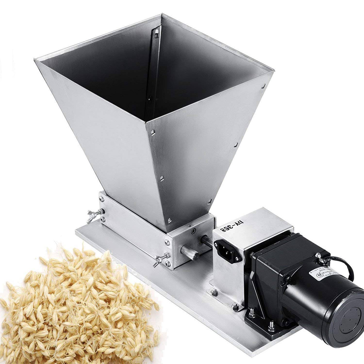 Happybuy Electric Grinder 2 Roller Mill Homebrew 40PRM Malt Crusher ...