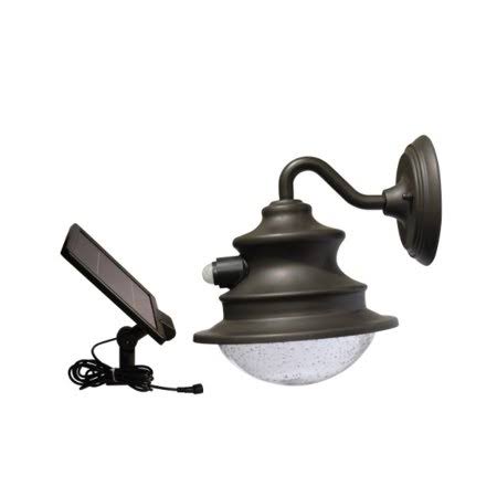 Barn Solar Brown Outdoor Integrated LED Wall Light Sconce with Motion ...