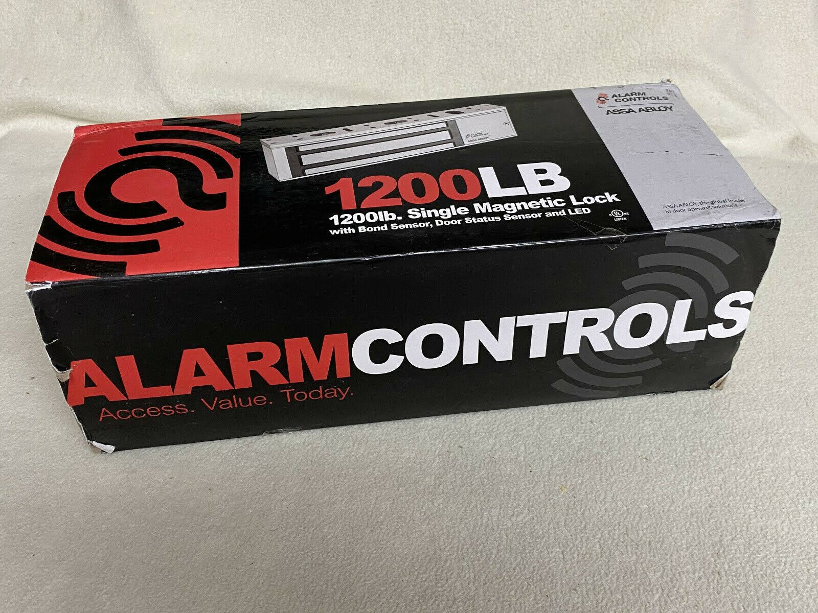 Alarm Controls 1200lb 1200 Pound Magnetic Lock w/Bond Sensor and LED ...