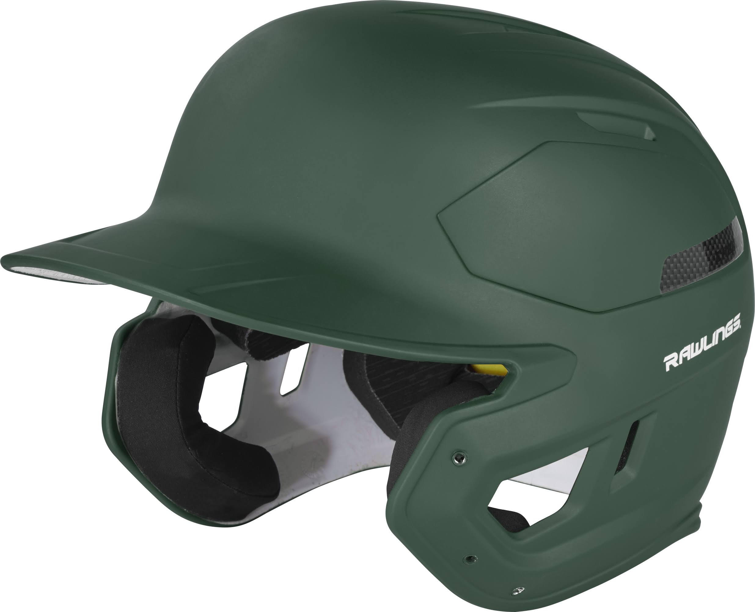 Rawlings Mach Carbon Baseball Batting Helmet, Dark Green, Medium - WXF-02