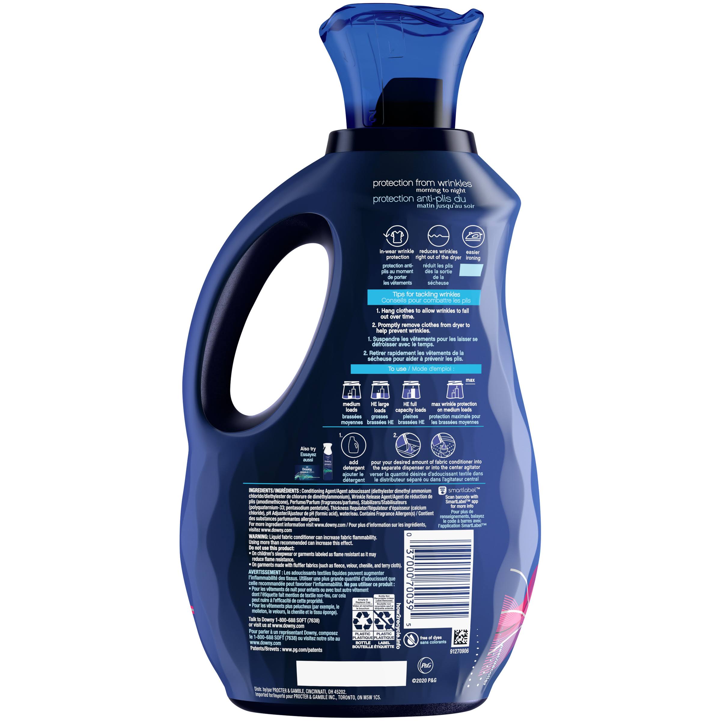 Downy Wrinkle Guard Fabric Conditioner Floral 1 44 L 1 52 Qt 48 Fl