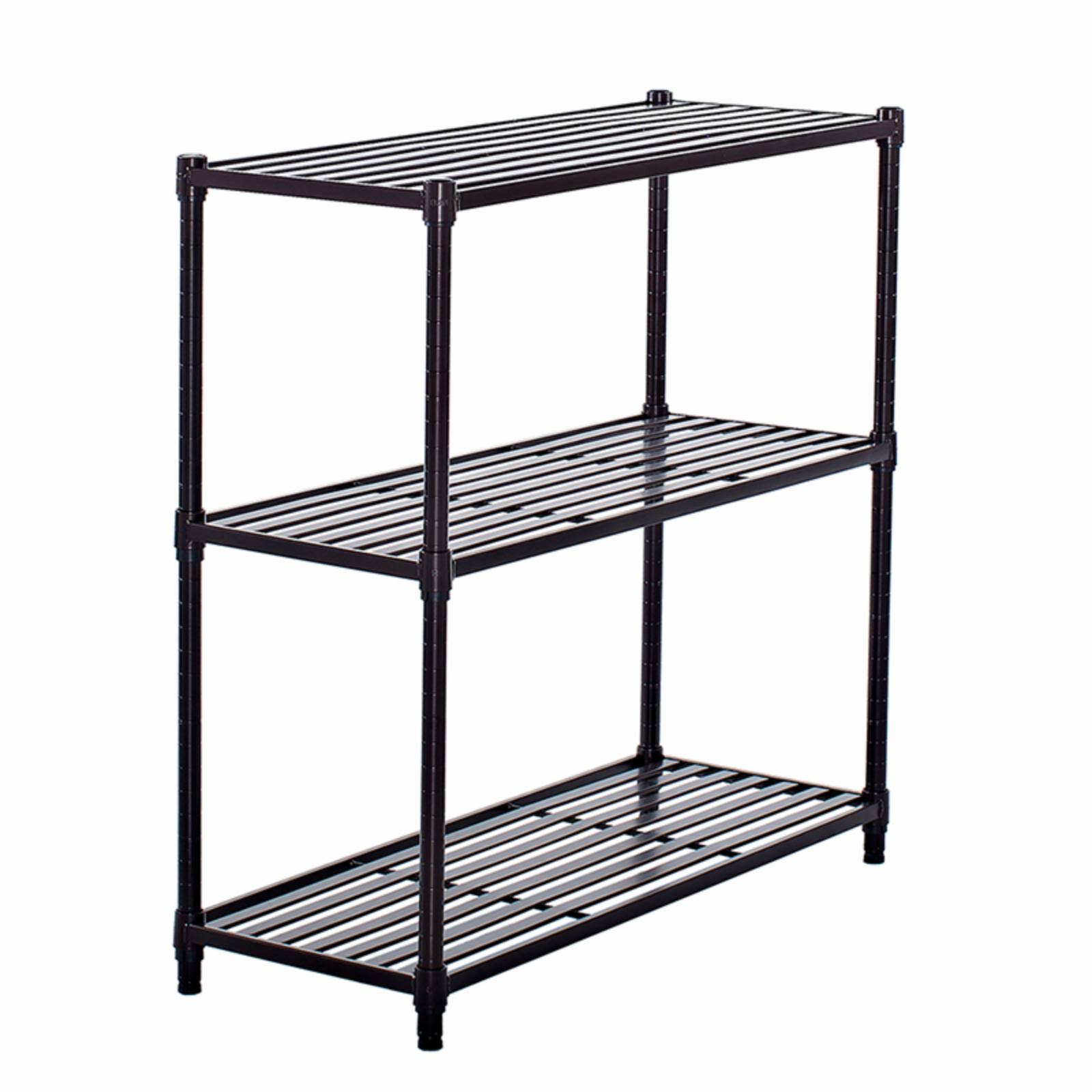🔥Trinity 3 Tier Slat Shelving Rack - Bronze - CT-03-s
