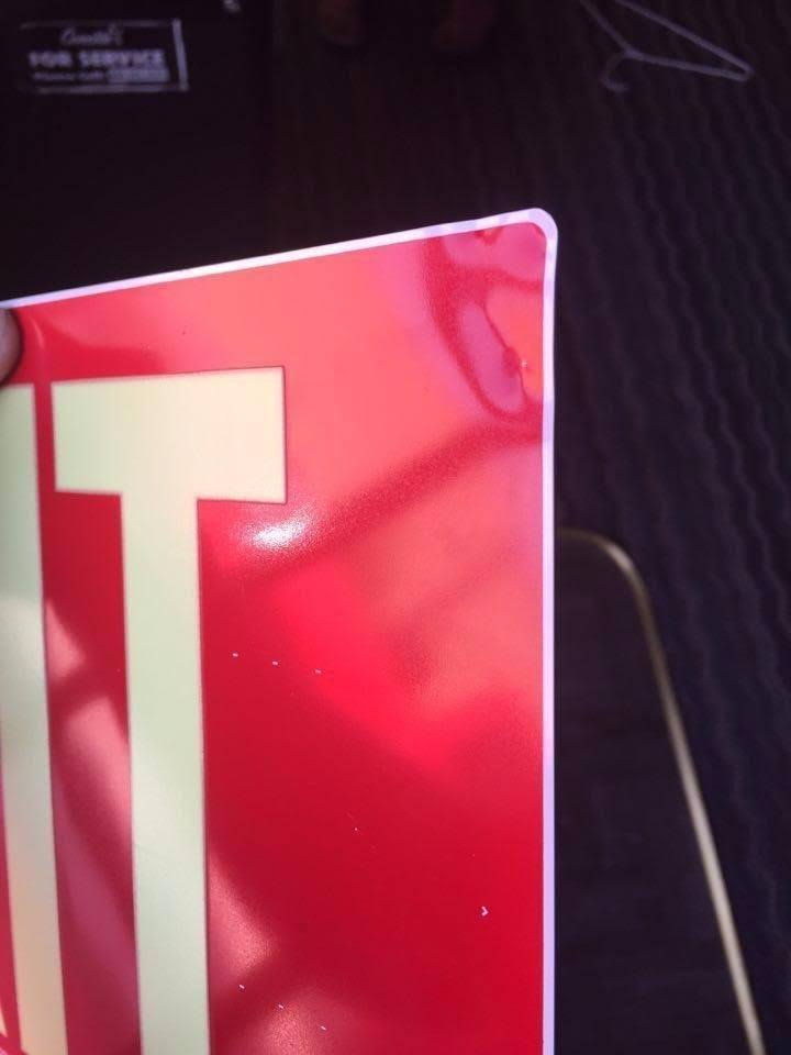 🔥Photoluminescent Exit Sign Red Aluminum Code Approved UL 924 IBC 2012 ...