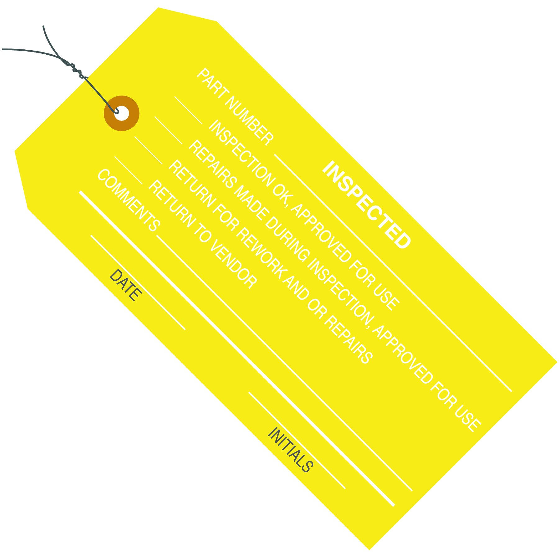 Inspected Inspection Tags - Pre-Wired SHPG20063 - MintFabStore Inspected Inspection Tags - Pre-Wired SHPG20063 - MintFabStore