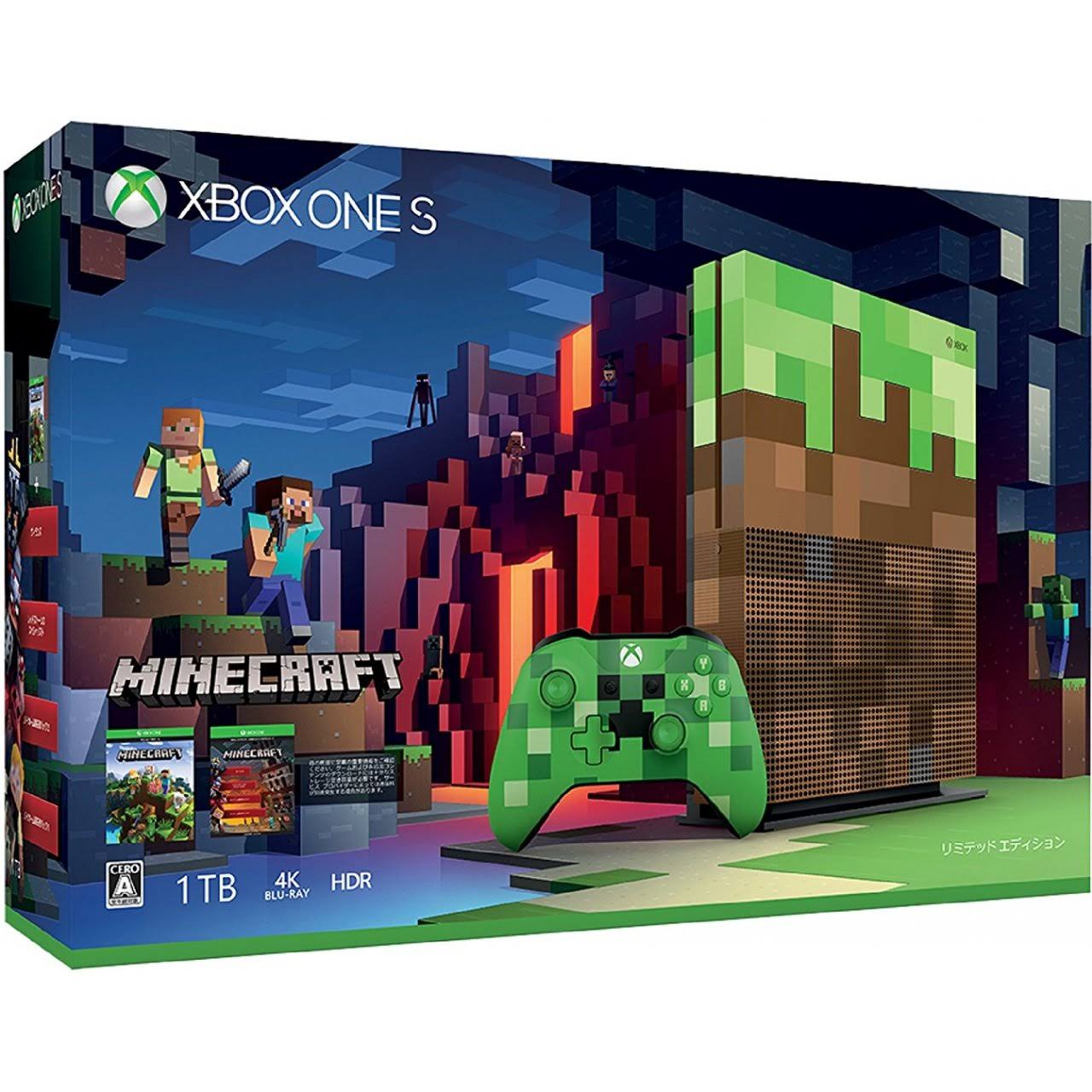 Microsoft Xbox One S Minecraft Limited Edition Bundle (Japanese Version ...