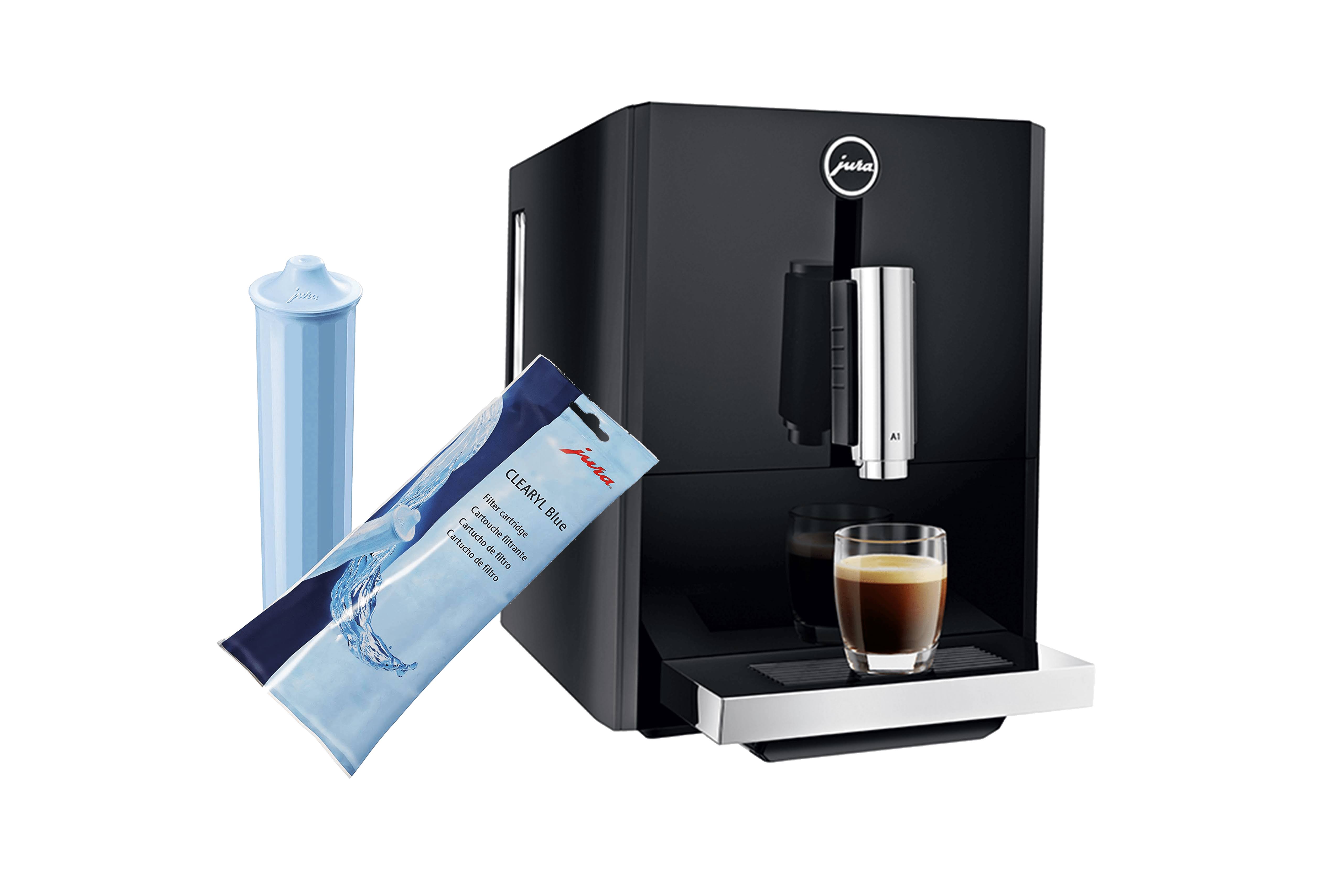 Jura A1 Stainless Steel Automatic Coffee Machine Set with Clearyl Blue ...