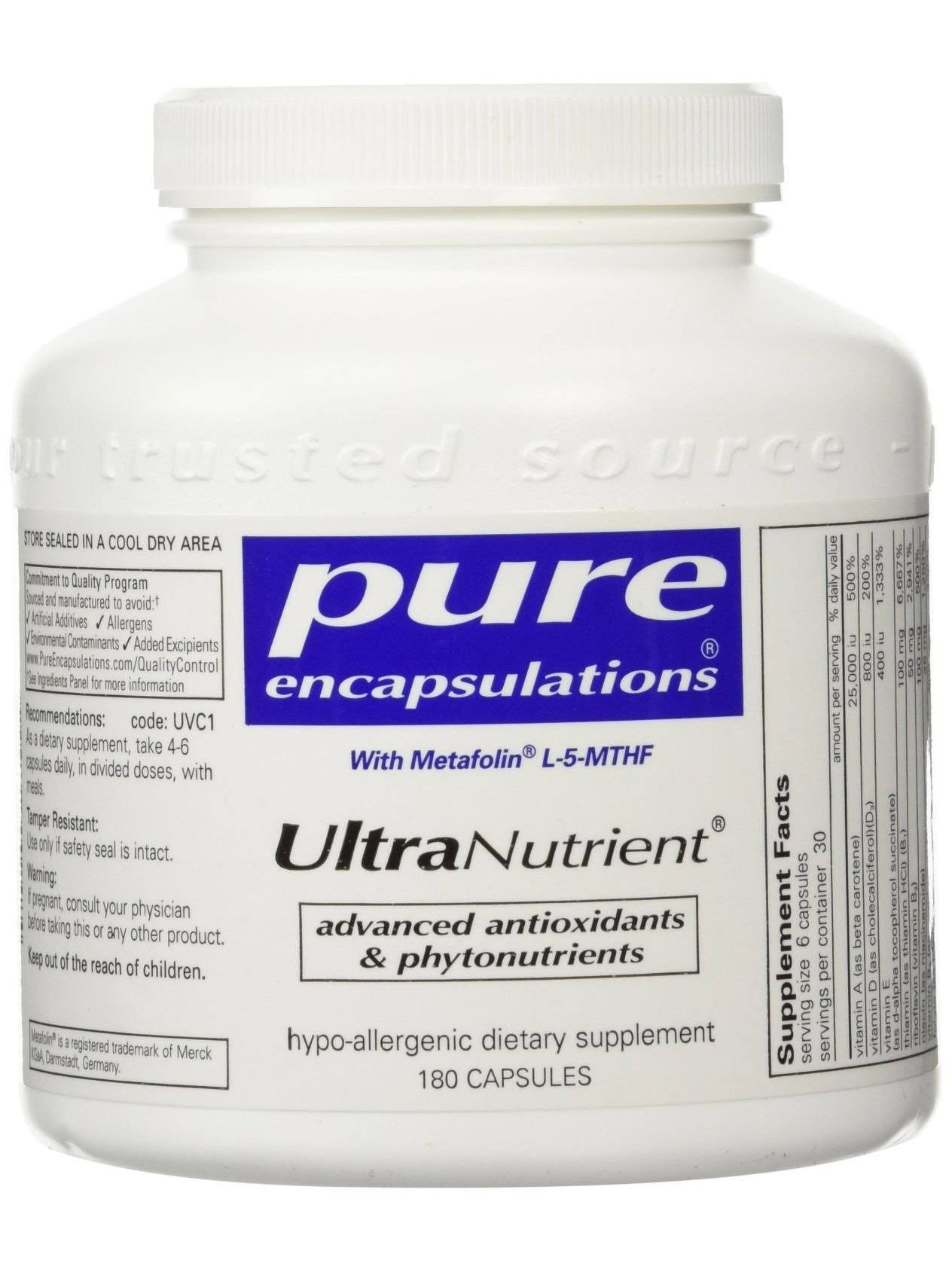 Pure Encapsulations , UltraNutrient 180 Capsules - Thebeastshops