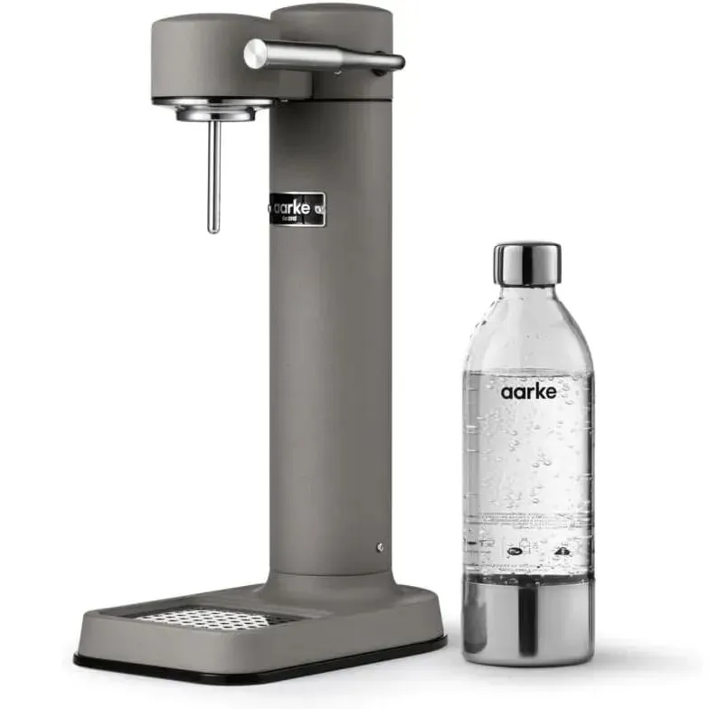 aarke Sparkling and Carbonated Water Dispenser, Stainless Steel, with