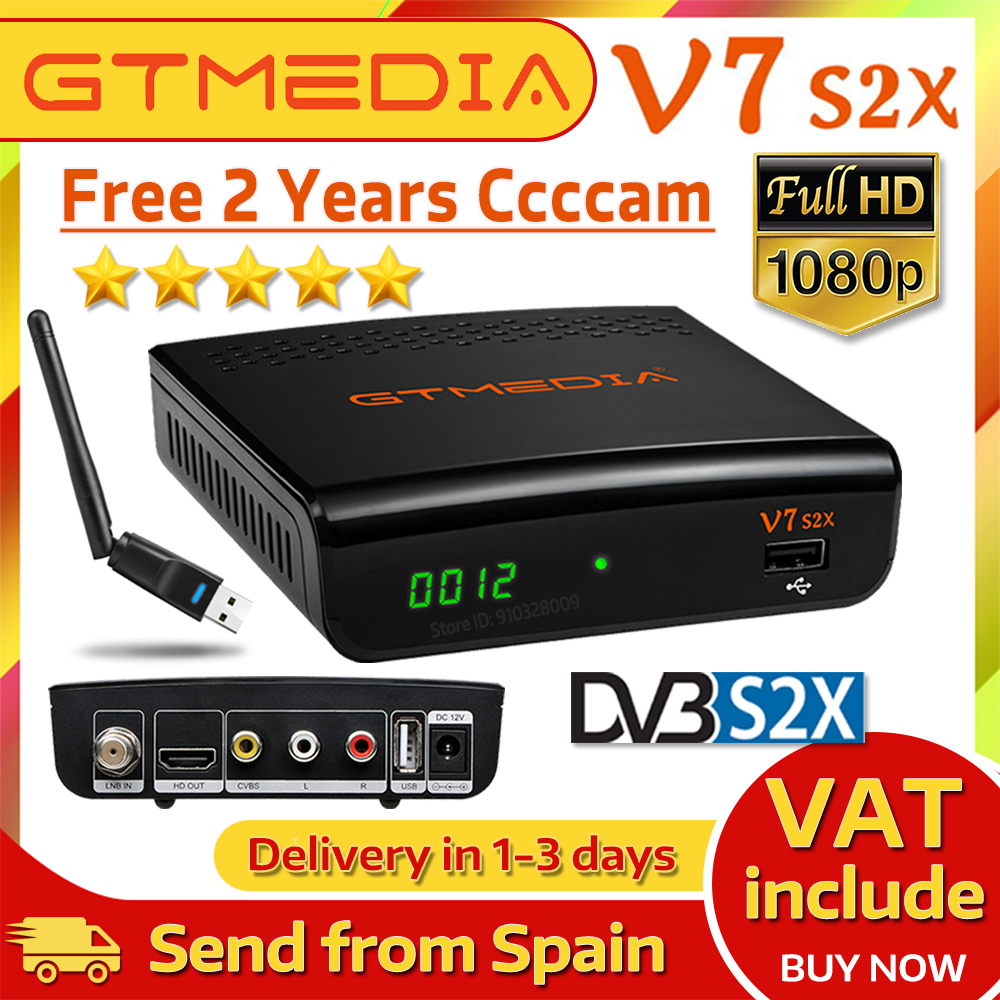 Original GTmedia V7 S2X DVB-S2 Satellite Receiver send to Poland, with ...