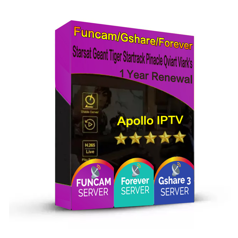 1 Year Funcam Forever Gshare Server + Apollo - Smax IPTV