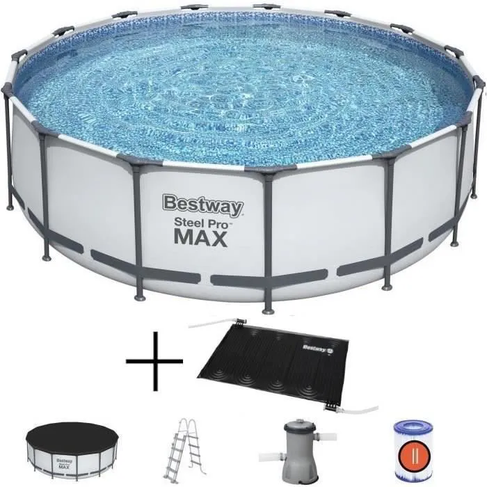 Kit Piscine hors sol tubulaire BESTWAY Steel Pro Max - 457 x 122 cm ... Kit Piscine hors sol tubulaire BESTWAY Steel Pro Max - 457 x 122 cm ...