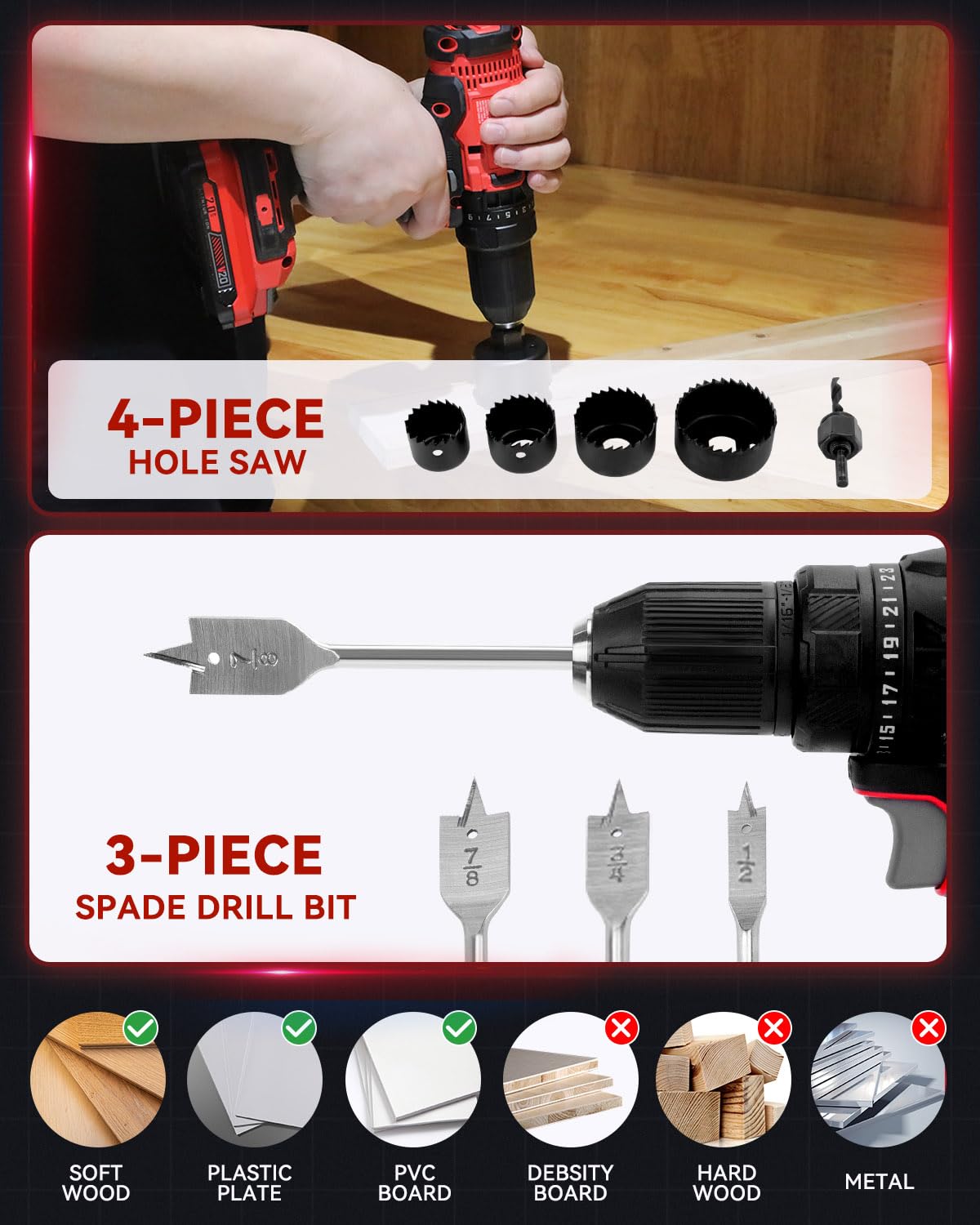 KingTool 400-Piece Drill & Driver Bit Set with Storage Drawer – All-in ...