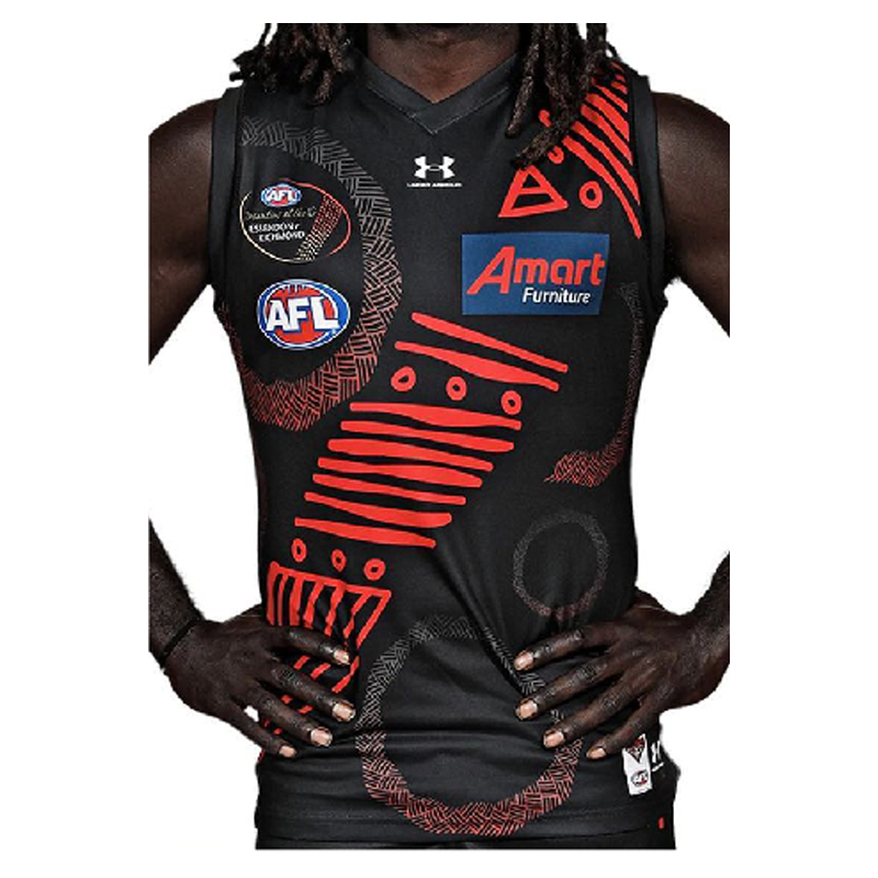 Essendon Bombers AFL 2020 Indigenous Guernsey - Rugby World Essendon Bombers AFL 2020 Indigenous Guernsey - Rugby World