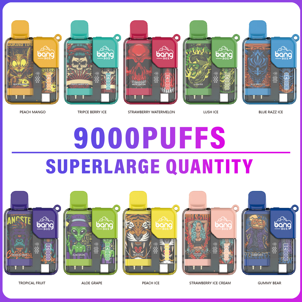 9000 puffs vape pod device rechargeable electric