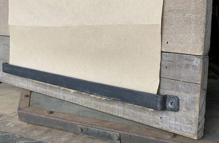 Rustic Wooden Slat Note Roll