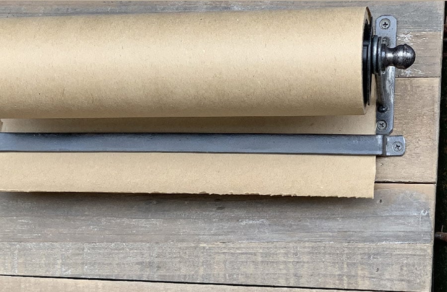 Rustic Wooden Slat Note Roll