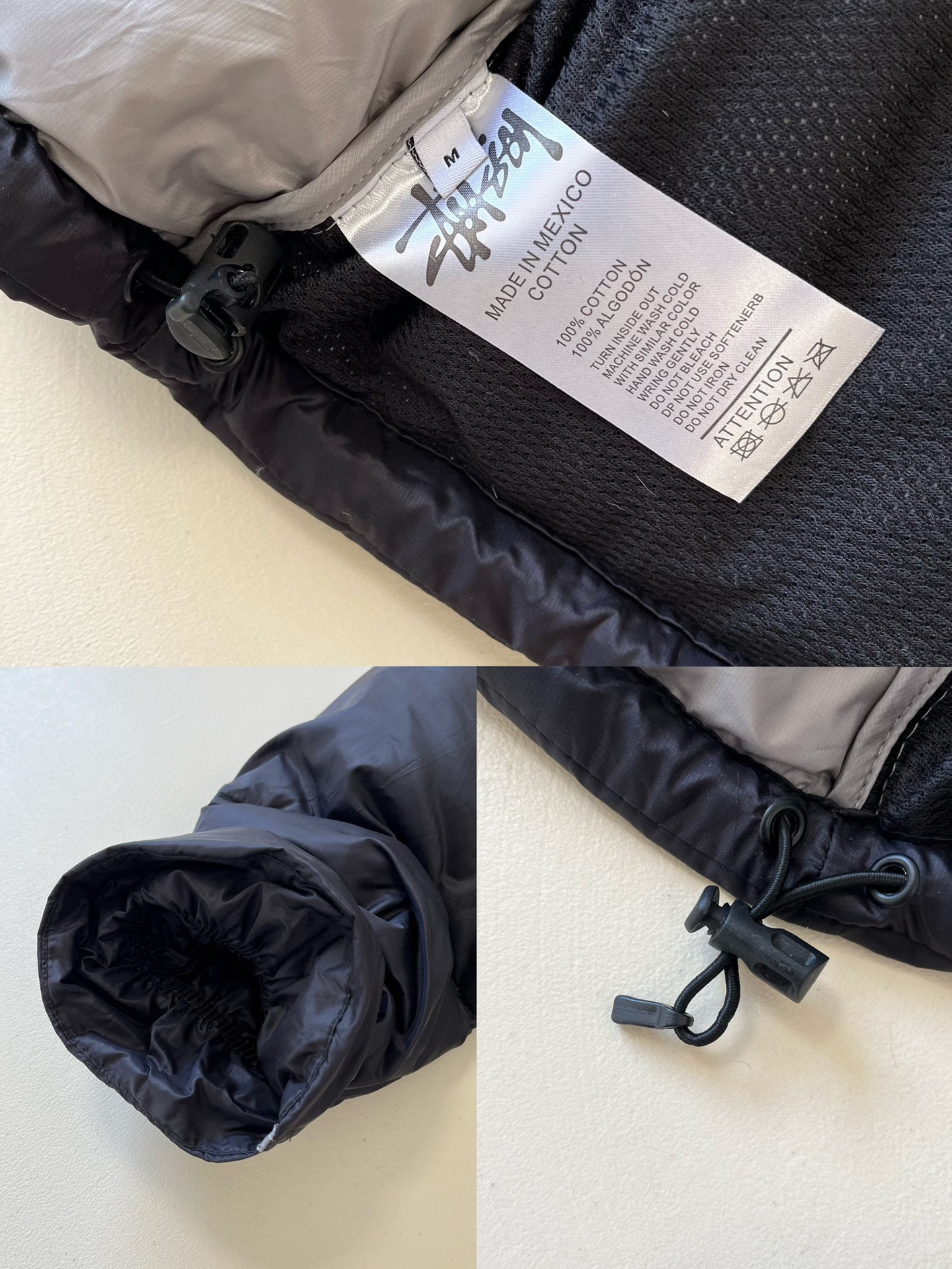 FWRD Stussy Micro Ripstop Down Parka Long Sleeve Zipper Hooded Down ...