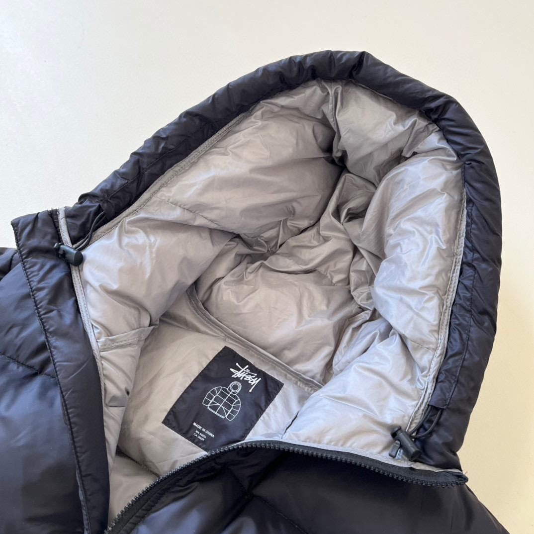 FWRD Stussy Micro Ripstop Down Parka Long Sleeve Zipper Hooded Down ...