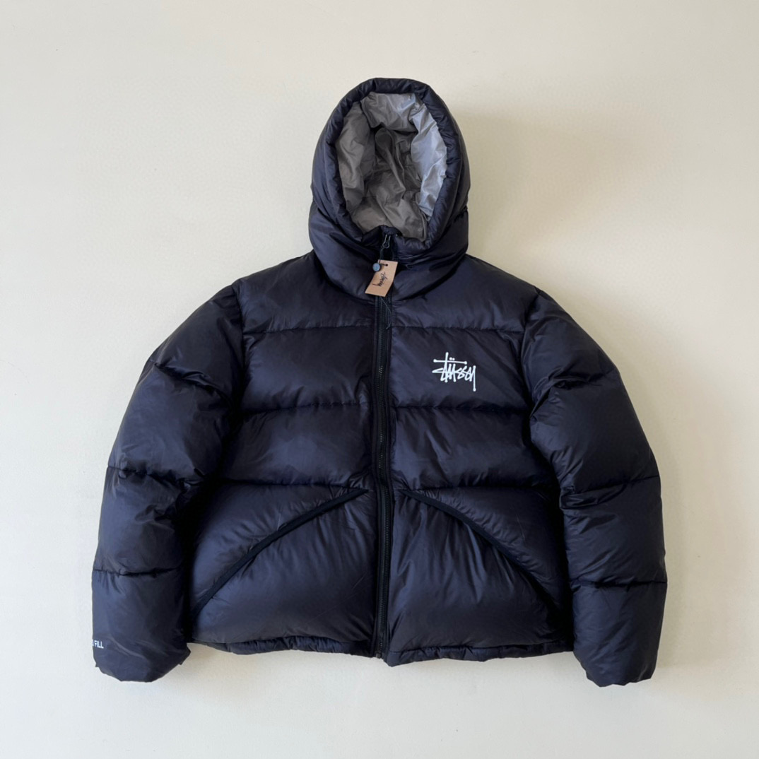 FWRD Stussy Micro Ripstop Down Parka Long Sleeve Zipper Hooded Down ...