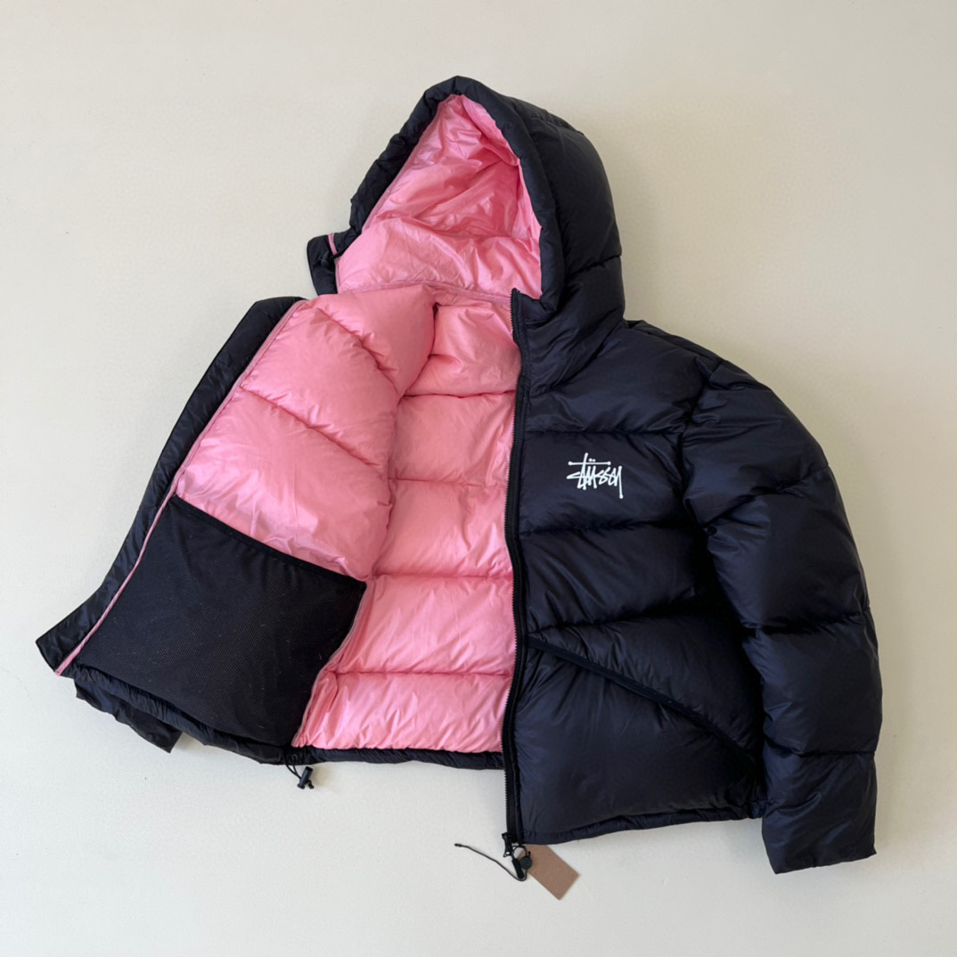 FWRD Stussy Micro Ripstop Down Parka Long Sleeve Zipper Hooded Down ...