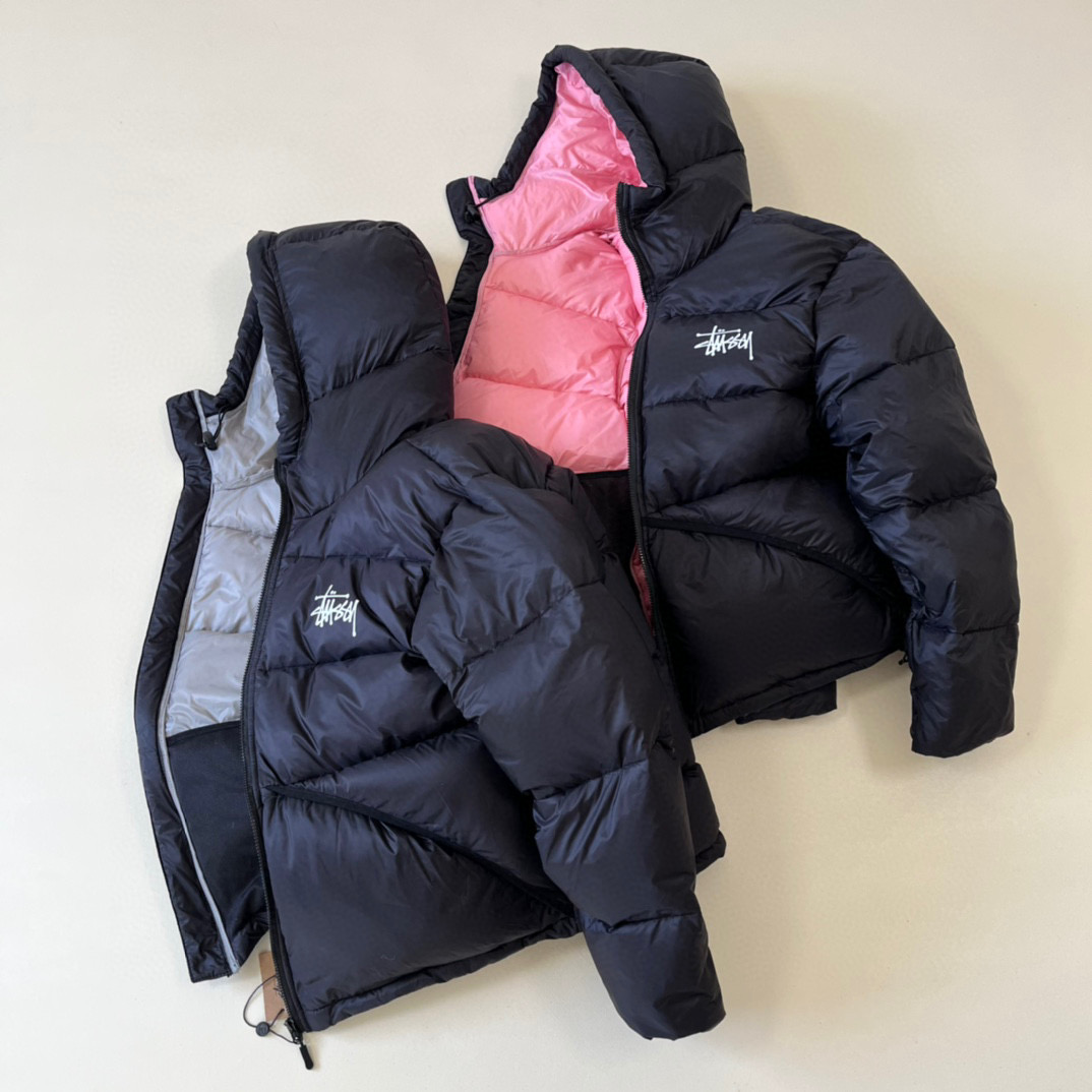 FWRD Stussy Micro Ripstop Down Parka Long Sleeve Zipper Hooded Down ...