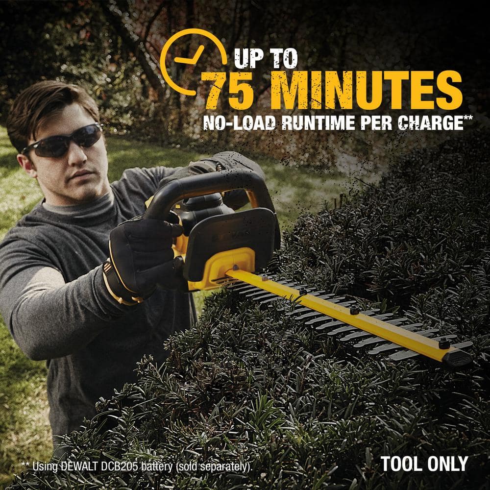 DEWALT 20V MAX Cordless Battery Powered Hedge Trimmer (Tool Only) DCHT820B DEWALT 20V MAX Cordless Battery Powered Hedge Trimmer (Tool Only) DCHT820B